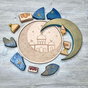 Wooden Mosque Puzzle, Puzzle for Ramadan, Islamic Mosque Puzzle ...