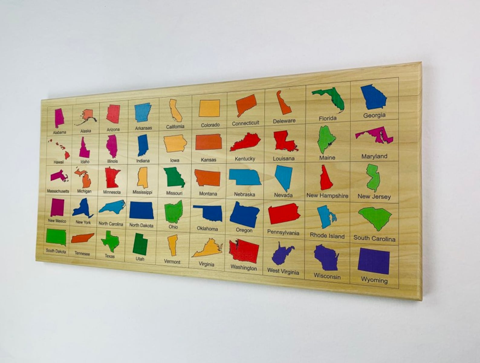 U.S. States Learning Set States and Capitals State Flags | Etsy