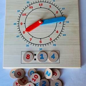Analog to Digital Clock Learning Kit, Montessori Clock, Telling Time ...