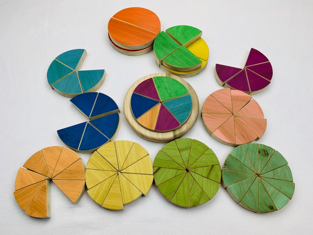 Fraction Kit Fraction Math Kit Homeschool Math Math - Etsy Sweden