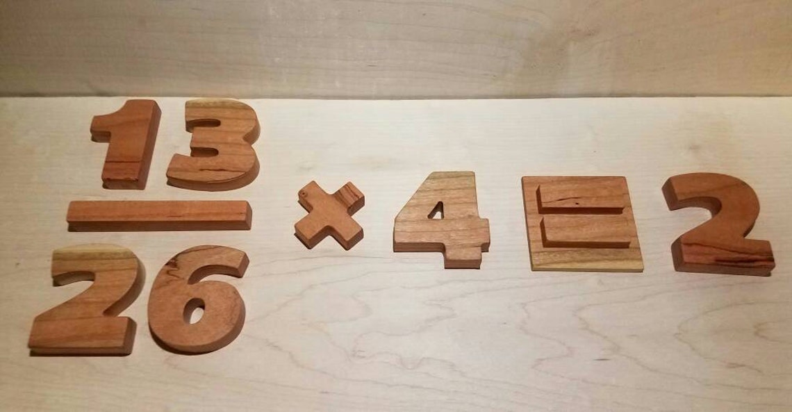 Wooden Math Set Math Set Learn Math Montessori Math - Etsy