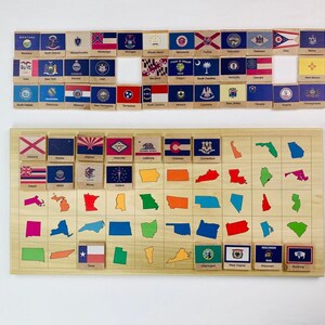 U.S. States Learning Set, States and Capitals, State Flags, Educational ...
