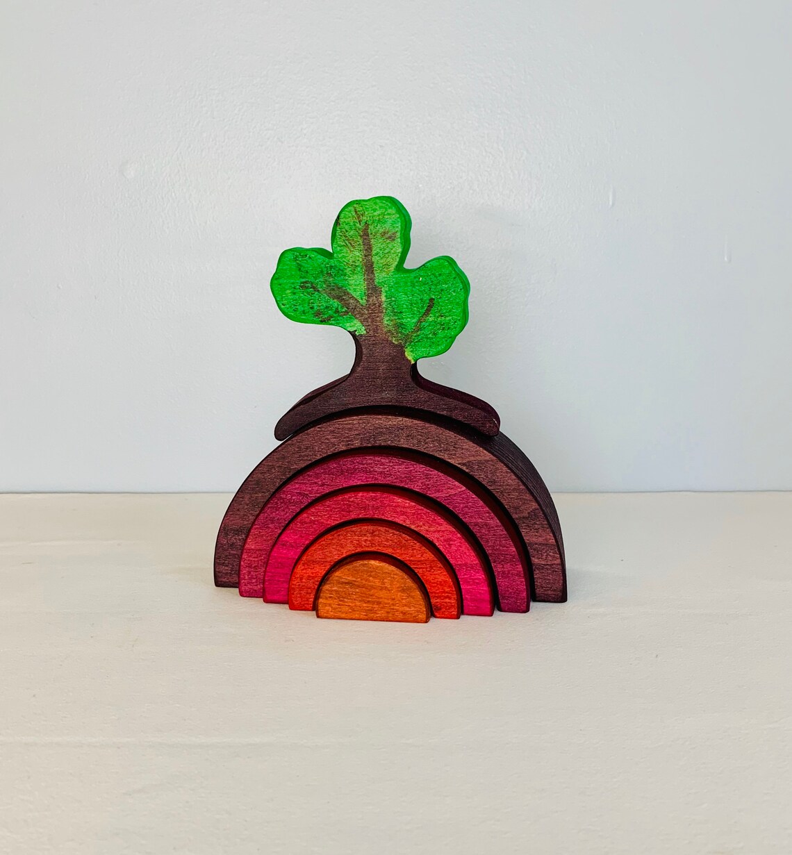 Beet Stacker Puzzle Wooden Beet Wooden Vegatable Wooden - Etsy