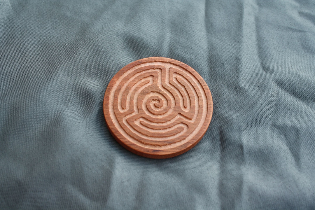 Pocket Labyrinth, Labyrinth Medallion, Labyrinth, Zen Labyrinth, Small ...