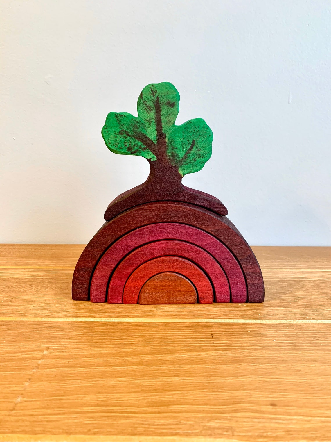 Beet Stacker Puzzle Wooden Beet Wooden Vegatable Wooden | Etsy