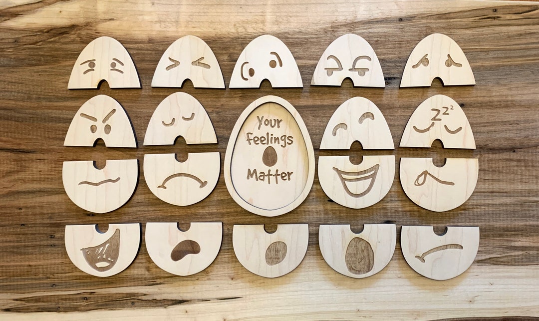 Eggmoji Feelings Puzzle, Emotion Puzzle, Learning Emotions, Montessori ...