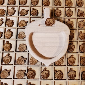 100 Alphabet Acorn Counters Loose Parts Manipulatives, 100 Board ...