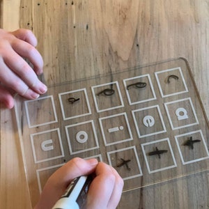 Dry Erase Cvc Word Building Board, Acrylic Aeiou Board, Educational ...