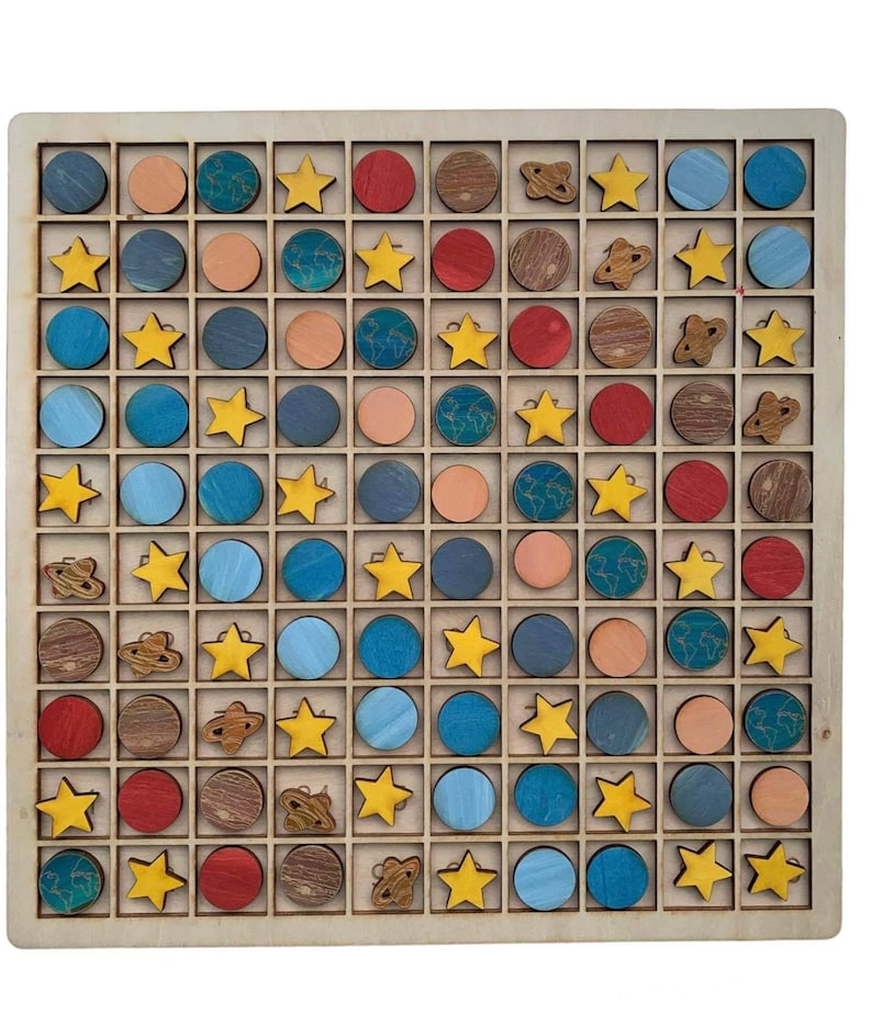 Solar System Counters Planet Manipulatives 100 Board - Etsy