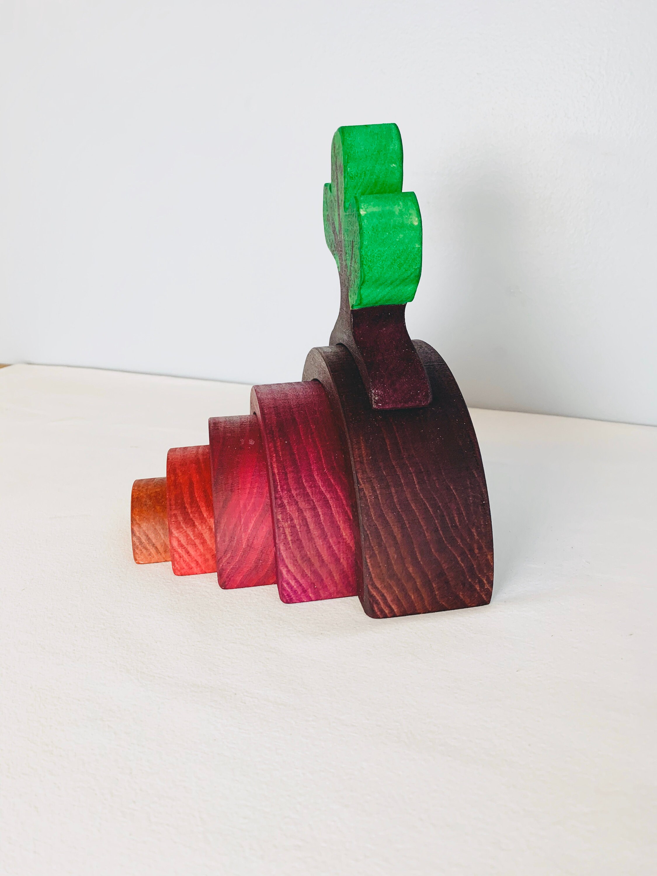 Beet Stacker Puzzle Wooden Beet Wooden Vegatable Wooden | Etsy