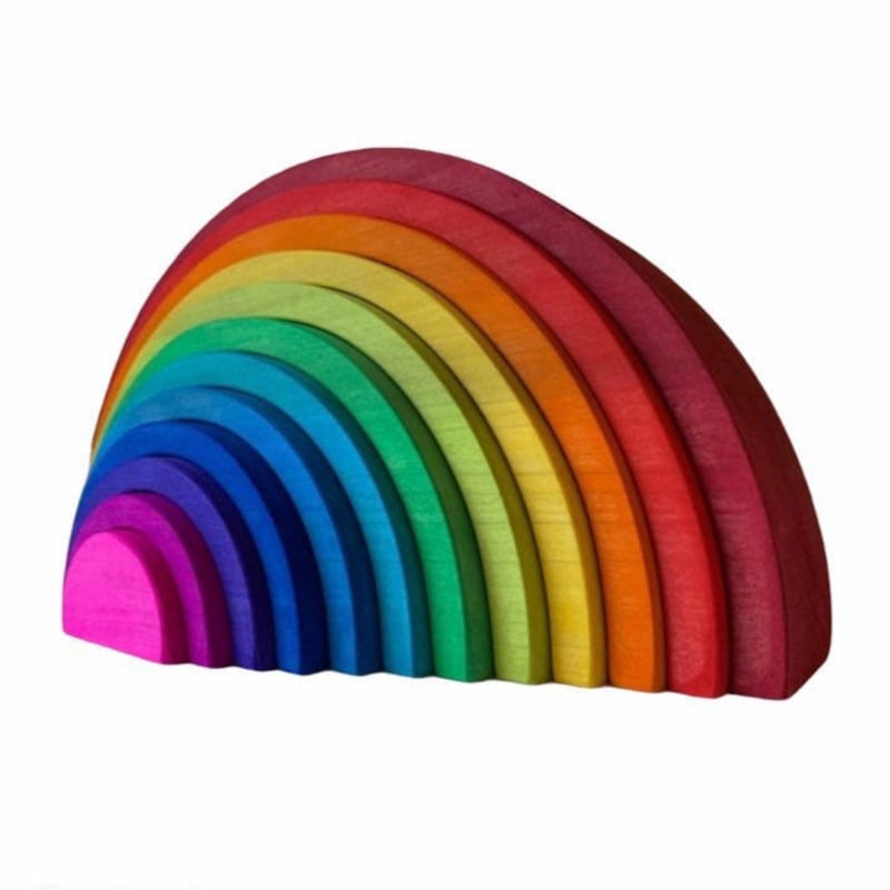 Rainbow Stacking Toy - Etsy