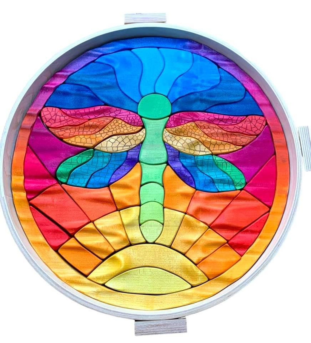 Dragonfly 3d Puzzle, Circular 3d Puzzle, Wooden Dragongly Puzzle ...