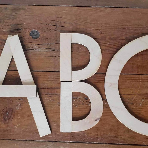 Wooden Letter Set - Etsy