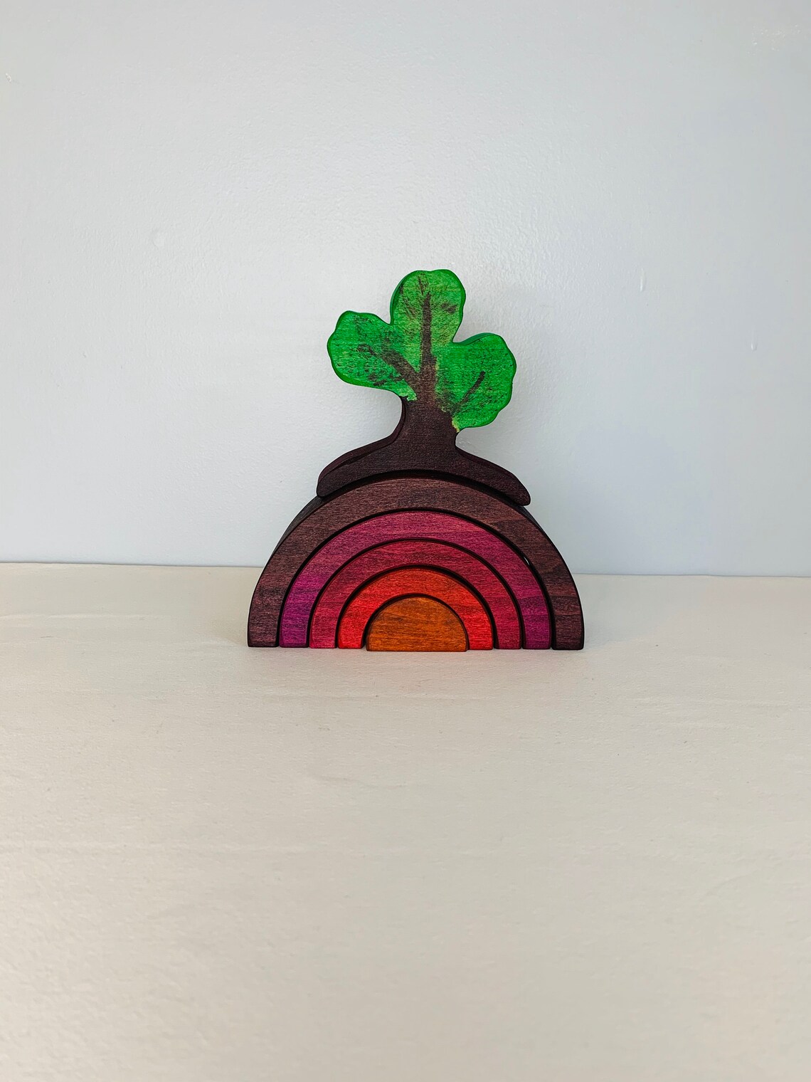 Beet Stacker Puzzle Wooden Beet Wooden Vegatable Wooden | Etsy