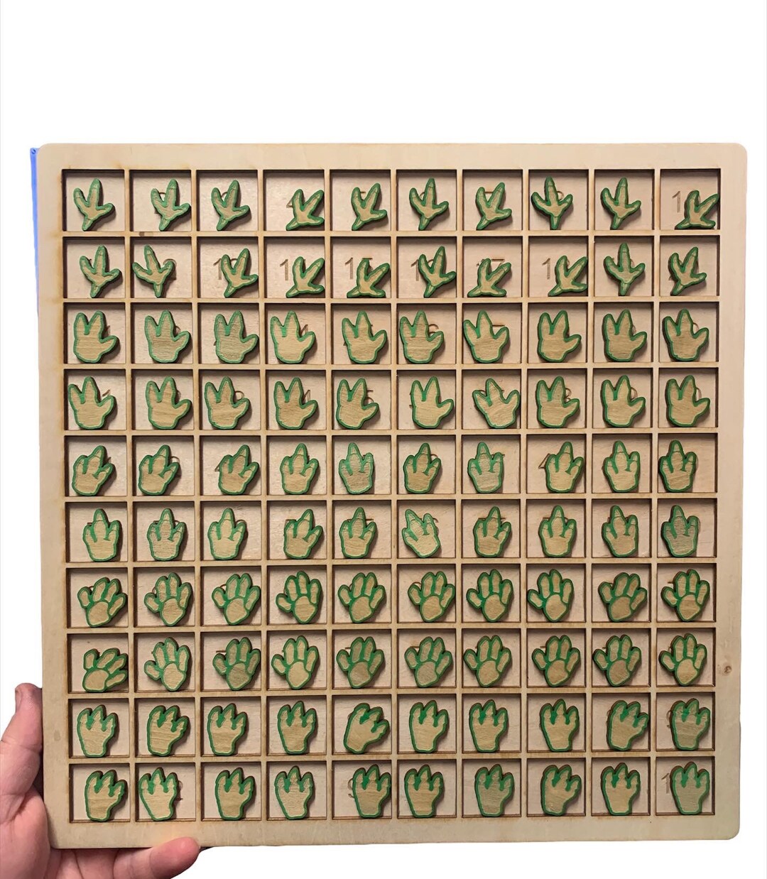 Dino Track Manipulatives, Math Tokens, Wooden Counters, Tracks ...