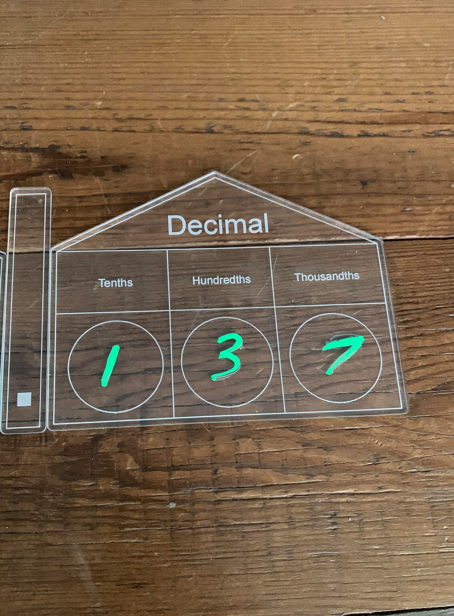 Acrylic Place Value Set, Place Value Street Set, Math Set, Numbers Set ...