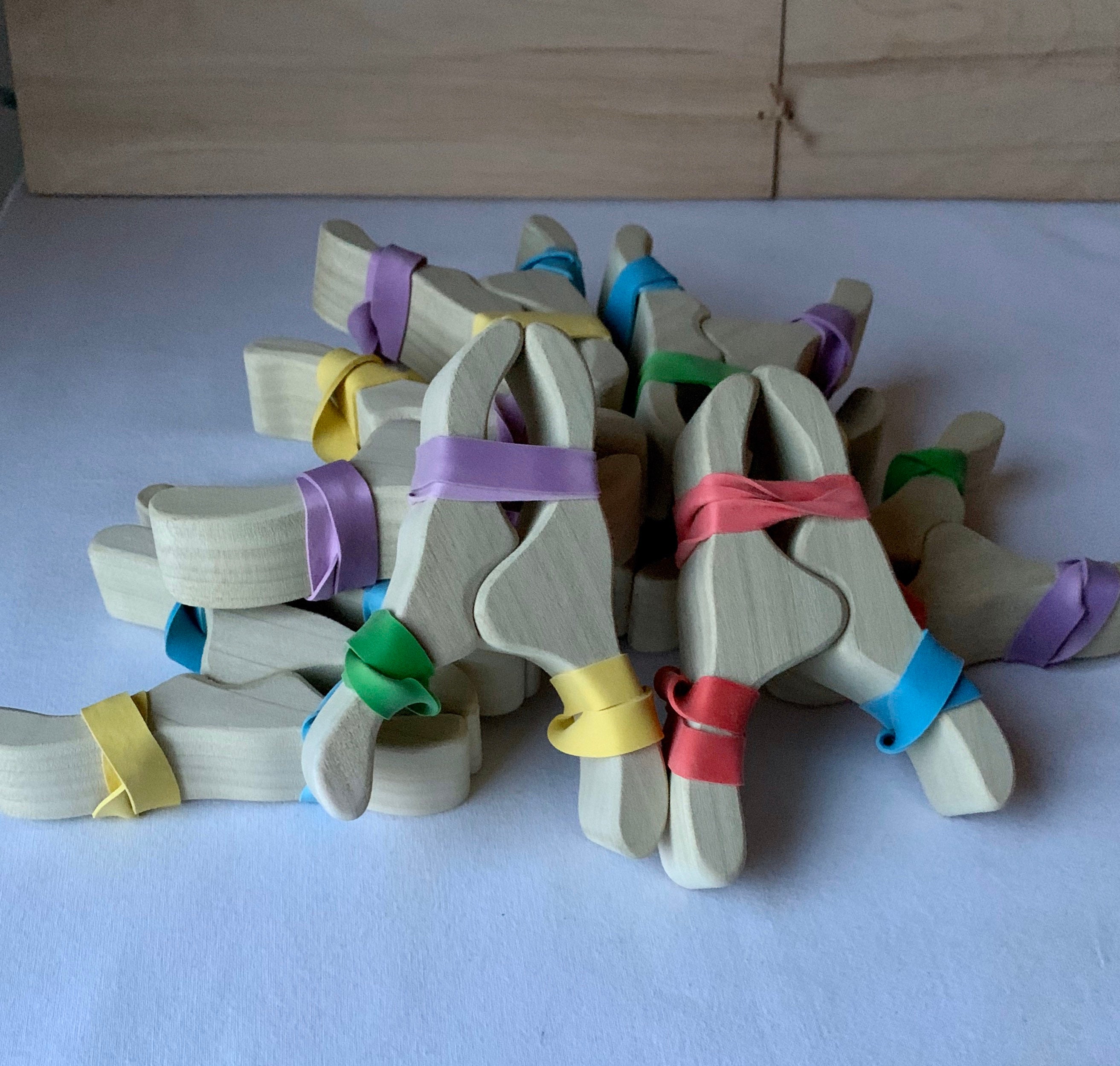 Set of 5 Play Clips Clips for Playstands Wooden Clips Play - Etsy