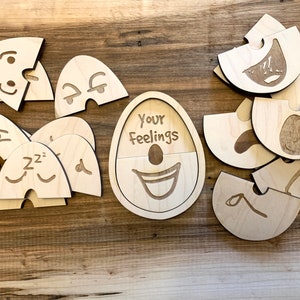 Eggmoji Feelings Puzzle, Emotion Puzzle, Learning Emotions, Montessori ...