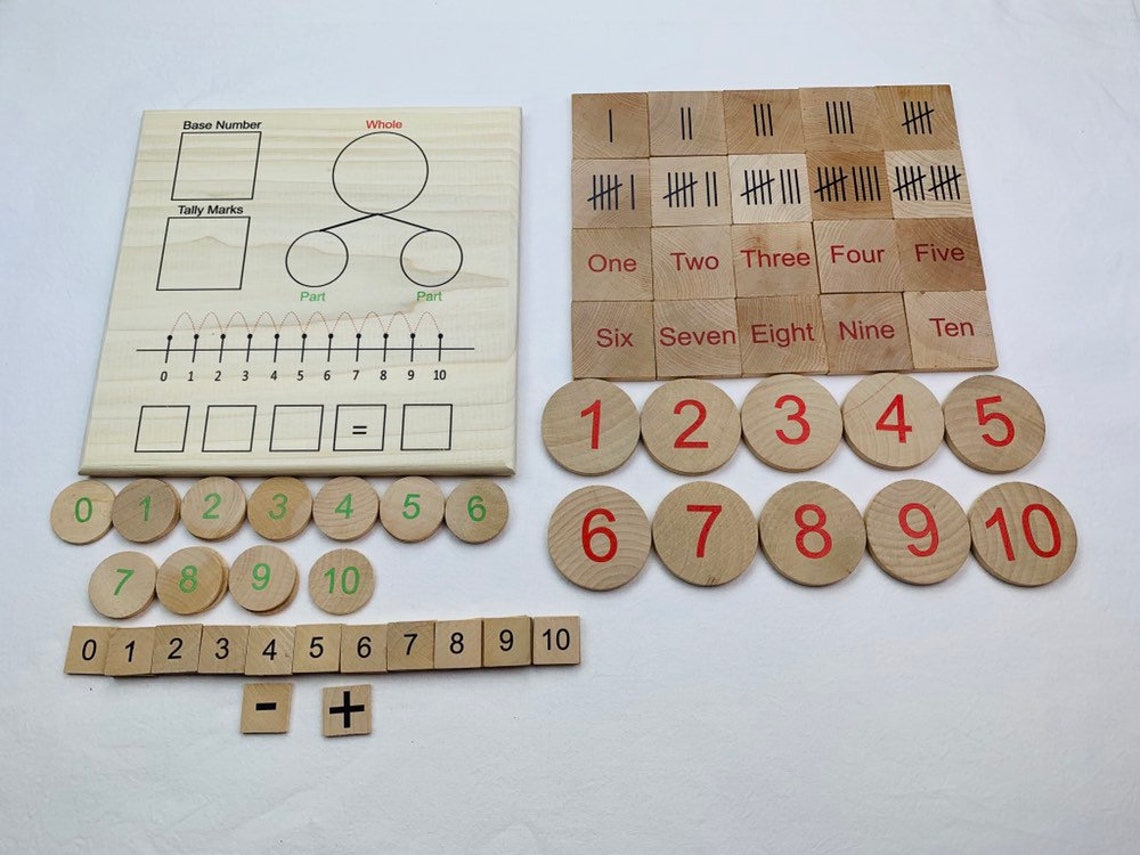 Tally Marks, Math Set, Number Set, Montessori Materials, Mathematics - Etsy