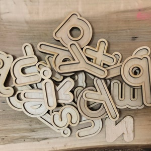 Wooden Alphabet Sensory Tray Set, Montessori Alphabet Trays. Wooden ...