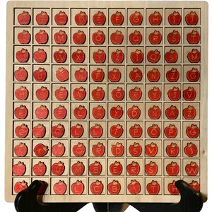 100 Alphabet Apple Counters Loose Parts Manipulatives, 100 Board ...