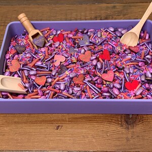 Valentines Day Heart Sensory Play Kit With Trays and Filler, Seonsory ...