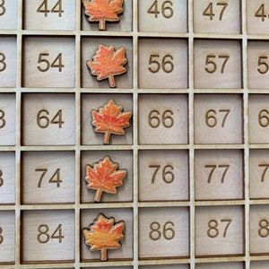 100 Math Counters Set of Wooden Counters Sensory Play - Etsy