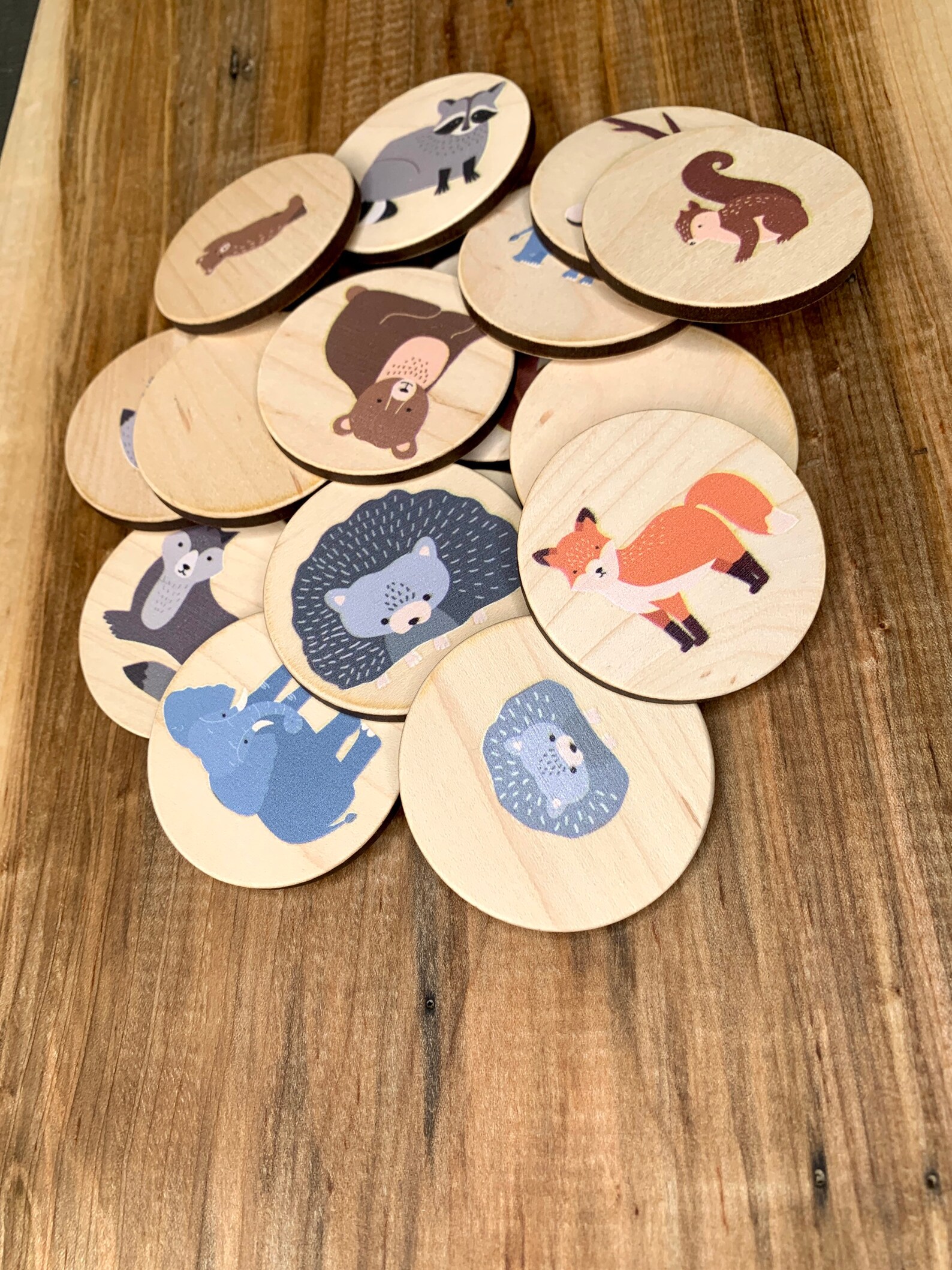Matching Game Wooden Matching Game Game for Toddlers - Etsy