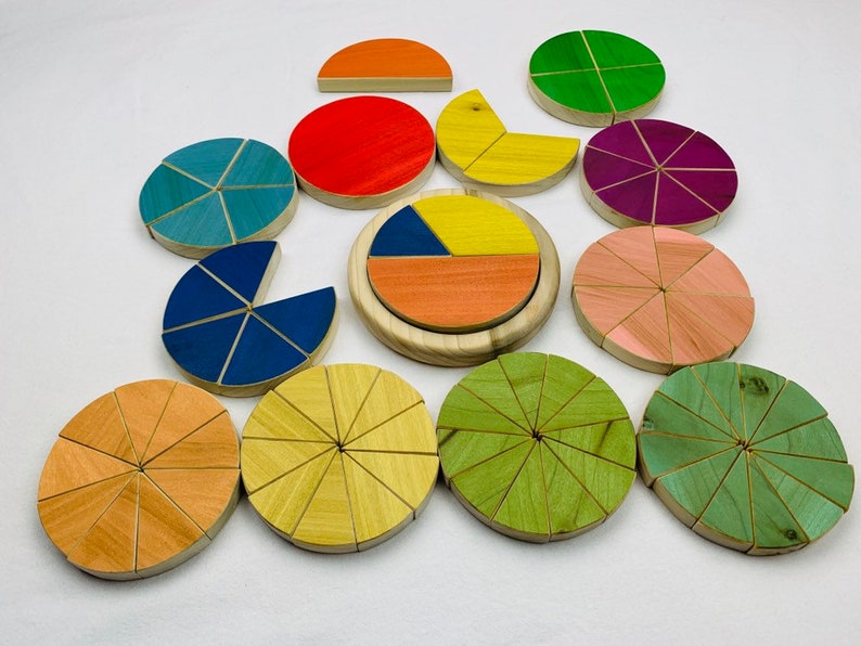 Fraction Kit Fraction Math Kit Homeschool Math Math - Etsy Sweden