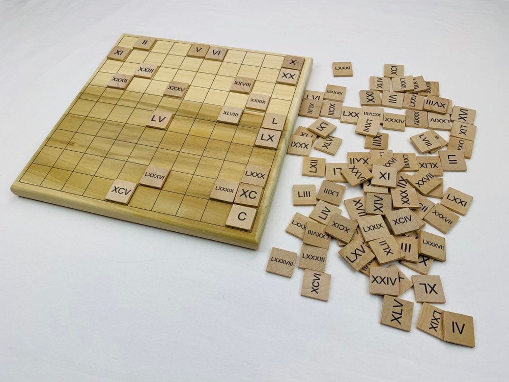 Roman Numeral Board, Montessori Math Set, Roman Numeral 100 Board, 100 ...