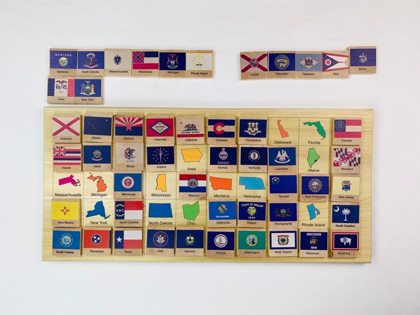 U.S. States Learning Set States and Capitals State Flags - Etsy