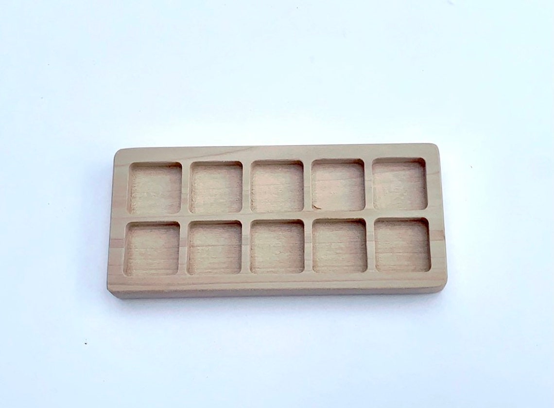 Ten Frame, Math Board, Wooden Ten Frame, Wooden Board, Montessori, 10 ...