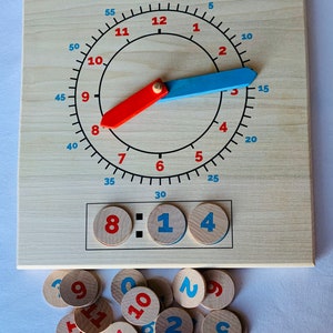 Analog to Digital Clock Learning Kit, Montessori Clock, Telling Time ...