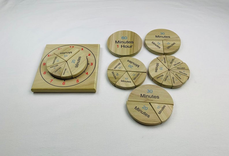 Fractions of Time Time Fractions Learning Time Set Telling - Etsy