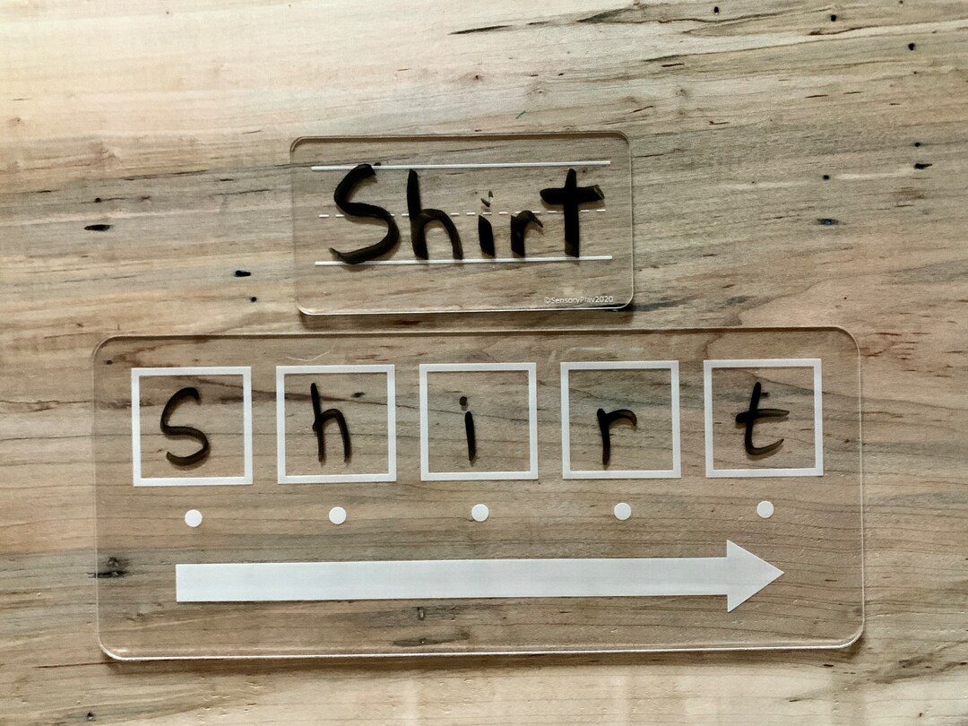 Dry Erase 5 Letter Word Building Board, Acrylic Short Word Board ...