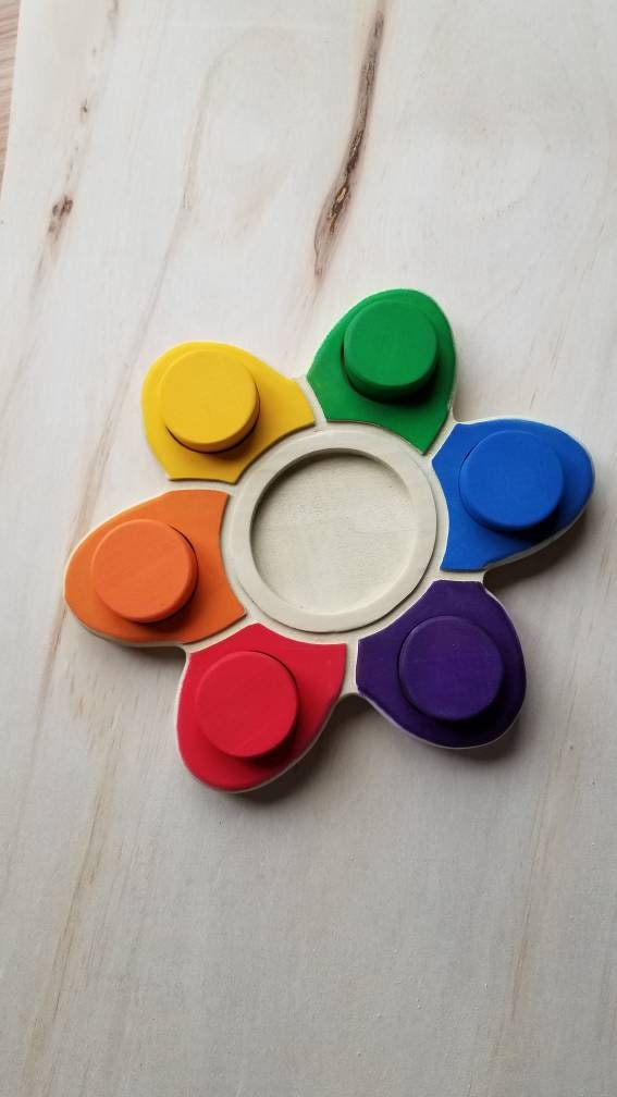 Color Sorting Tray Free Shipping Color Sorter Rainbow Tray - Etsy