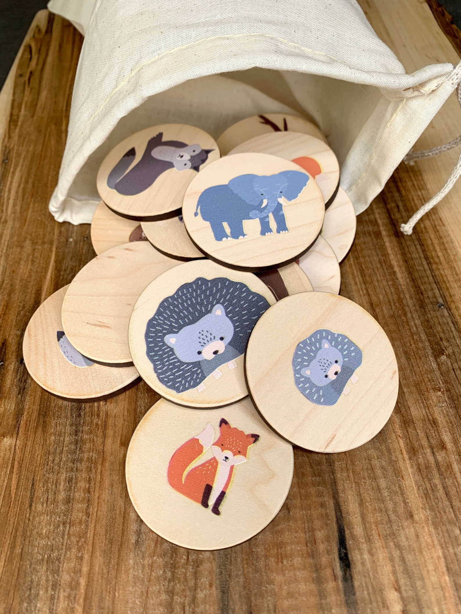 Matching Game Wooden Matching Game Game for Toddlers - Etsy