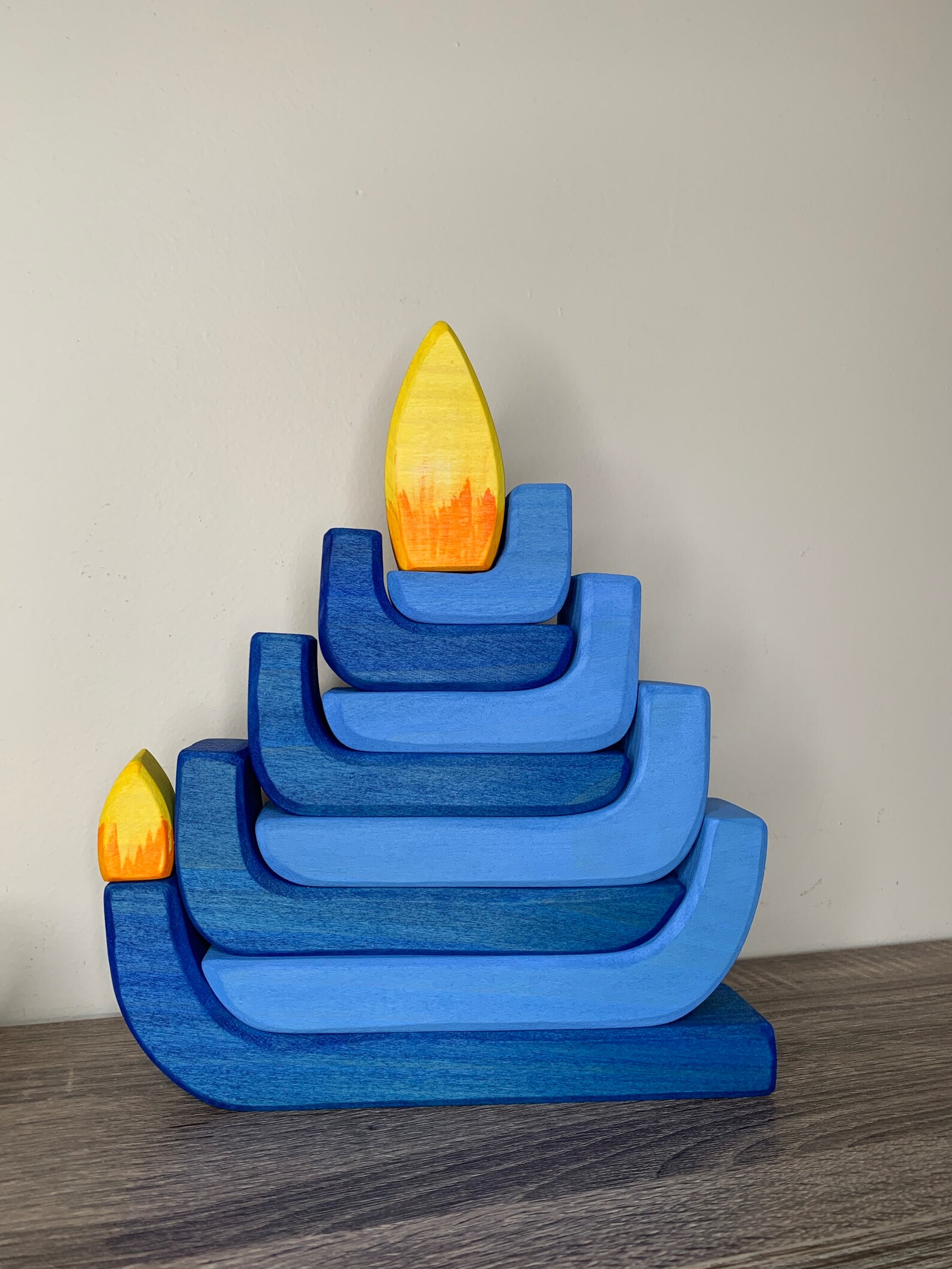 Wooden Menorah, Menorah Stacker, Kids Menorah, Hanukkah Stacker ...