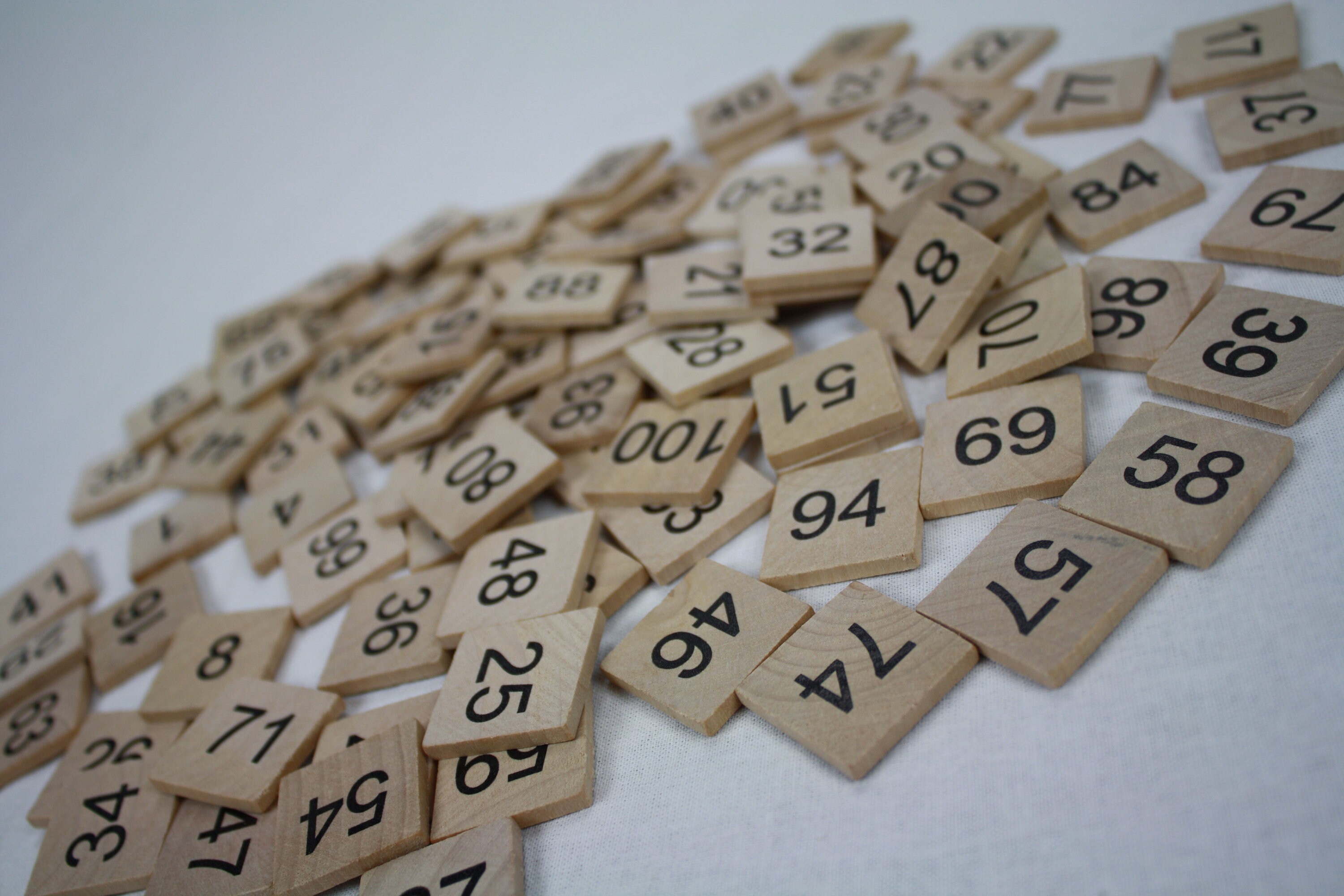 Number tiles Counting squares wooden numbers 1-100 learn | Etsy