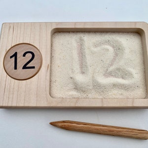 Small Tray, Sand Tray, Counting Tray, Wooden Tray, Math Board, Math ...