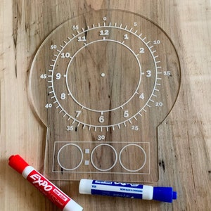 Dry Erase Digital to Analog Clock, Acrylic Clock With Digital Analog ...