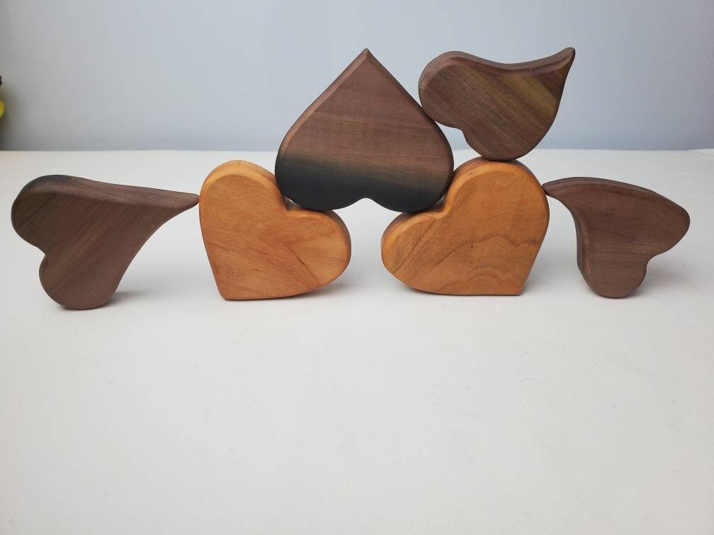 Stacking heart set heart stacker kit Valentine's day | Etsy