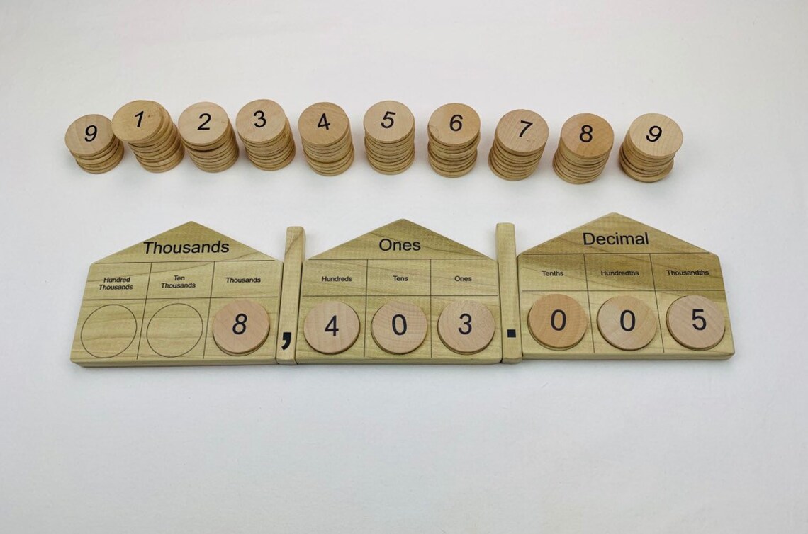 Place Value Street, Place Value, Math Set, Numbers Set, Montessori ...