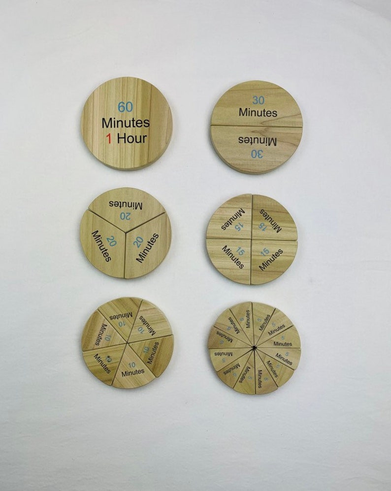 Fractions of Time Time Fractions Learning Time Set Telling - Etsy
