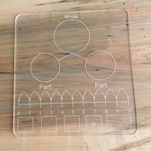 Dry Erase Whole Part Part Board, Acrylic Addition Board, Arithmetic ...