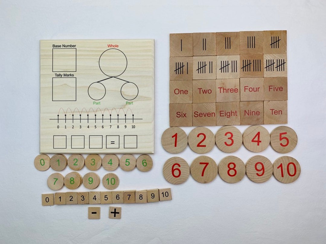 Tally Marks, Math Set, Number Set, Montessori Materials, Mathematics - Etsy