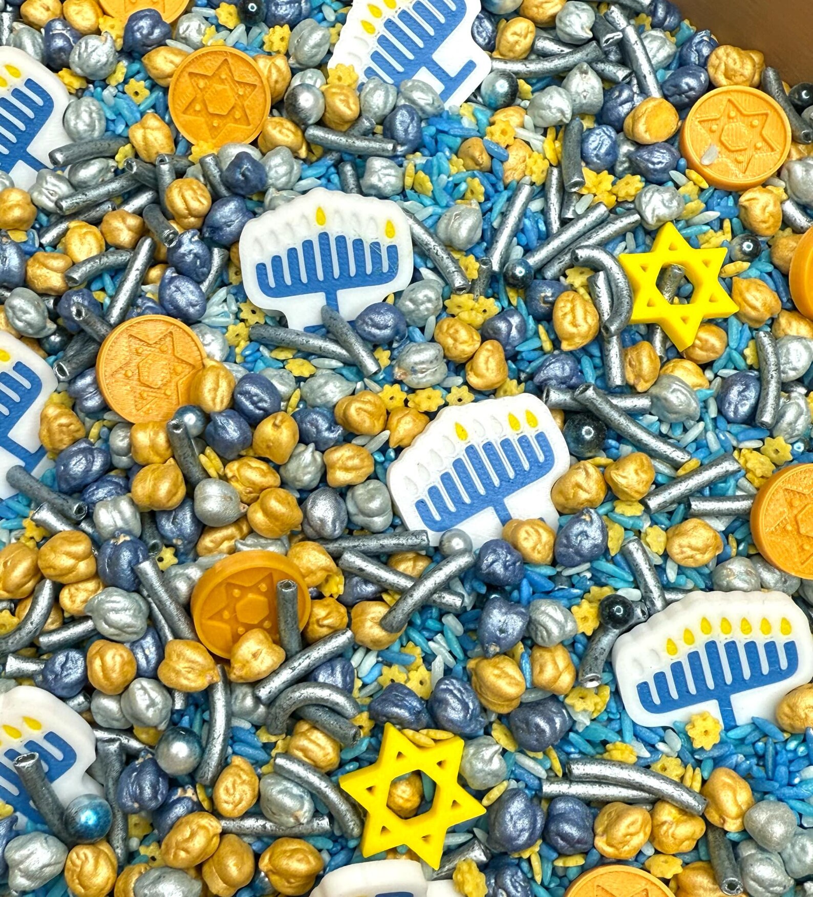 Hanukkah Sensory Fill With Premium Add Ins, Chaunakah Themed Sensory ...