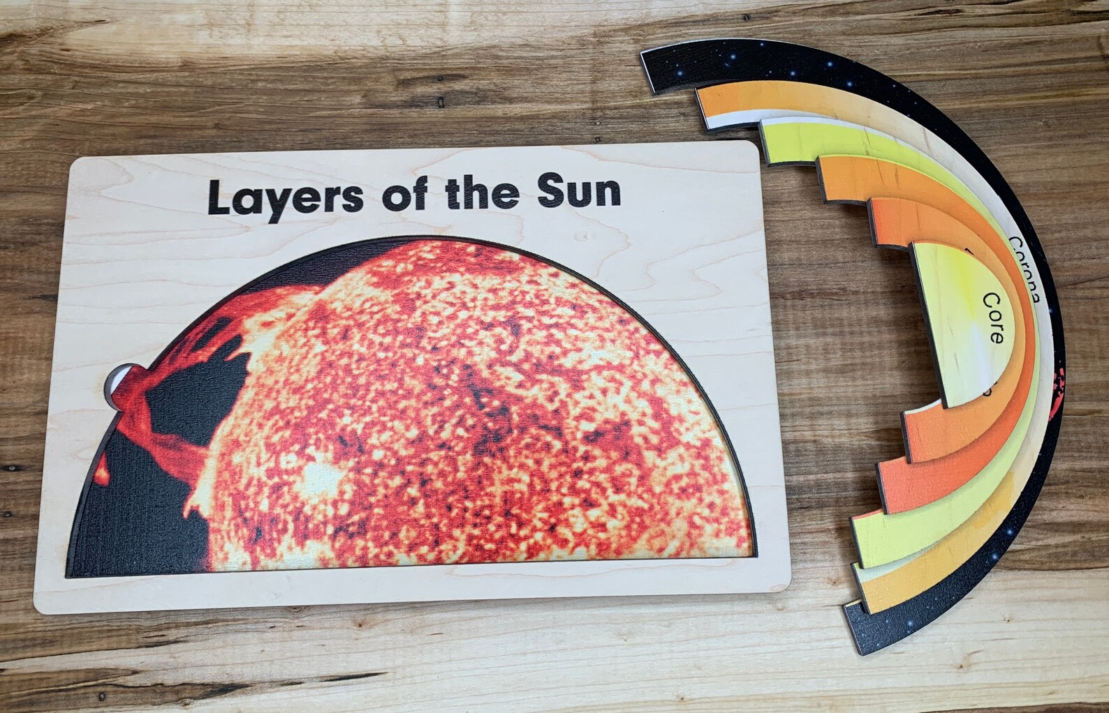 Layers of the Sun Puzzle Montessori Space Study Homeschool | Etsy