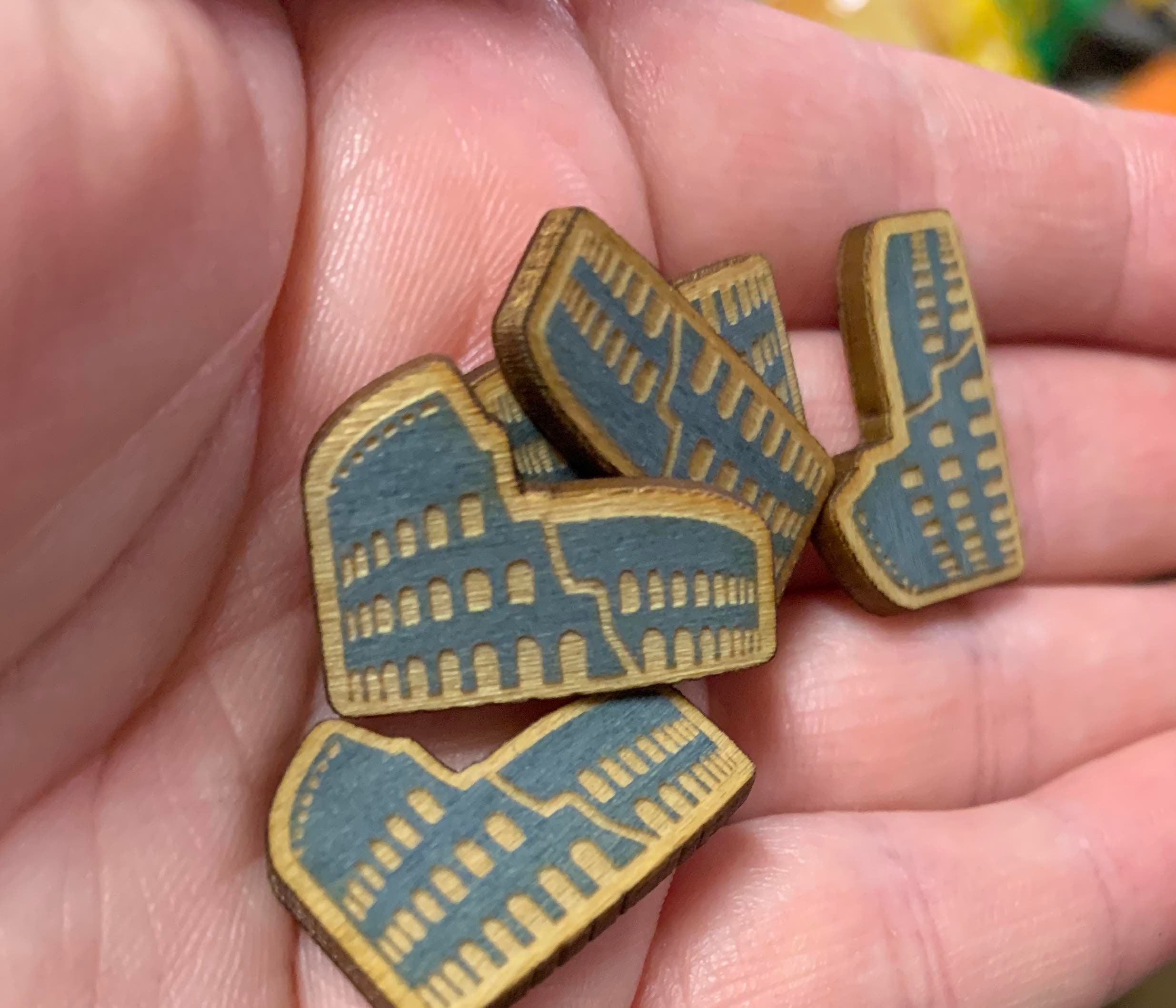 100 World Monument Counters, Taj Mahal, Eifel Tower, Collusseum Loose ...
