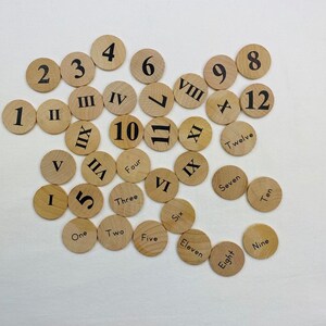 Matching Game, Number Match, Number Tokens, Roman Numerals, Montessori ...